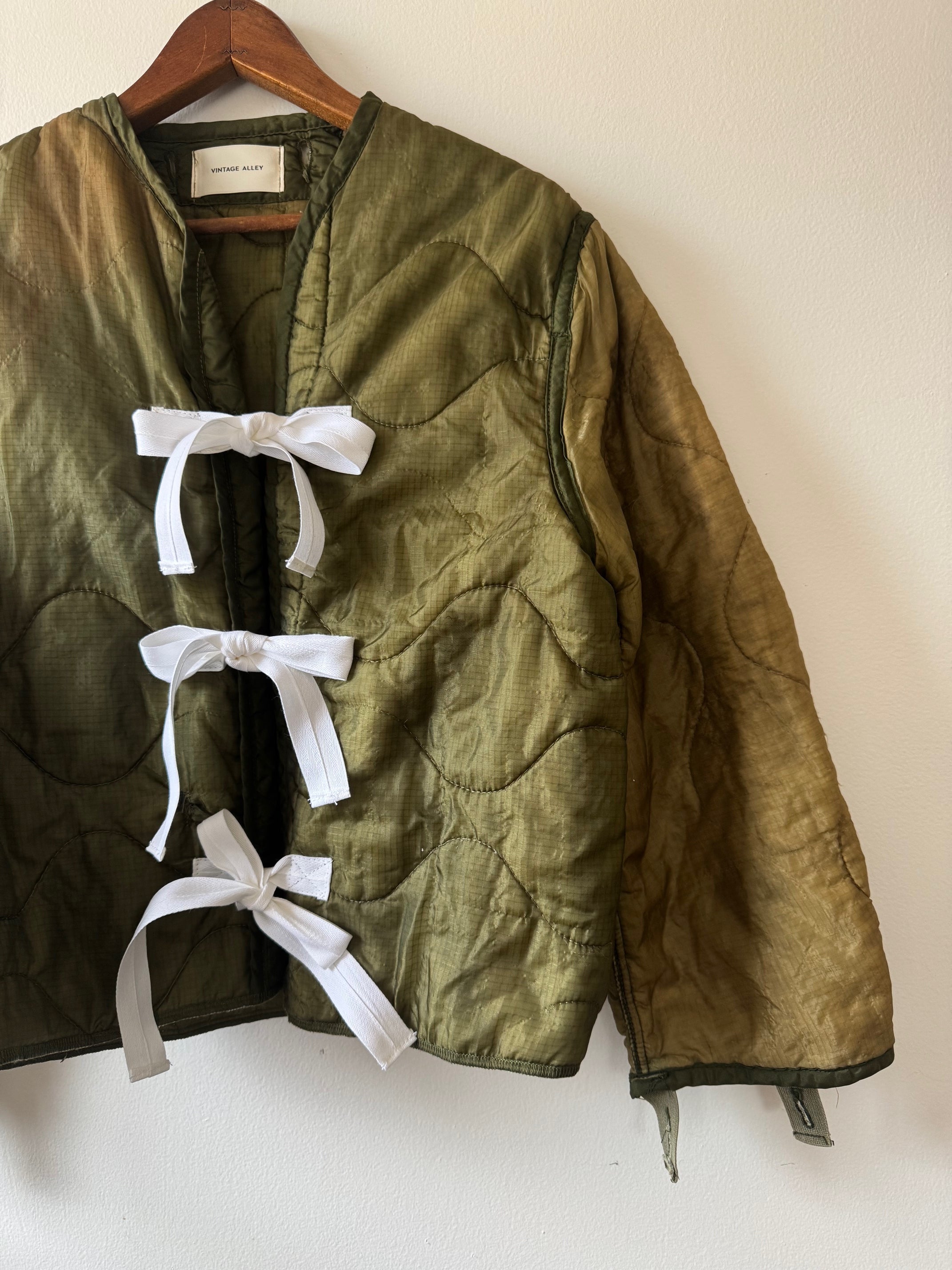 Vintage Alley Upcycled Army Liner Jacket | Shop Vintage Alley
