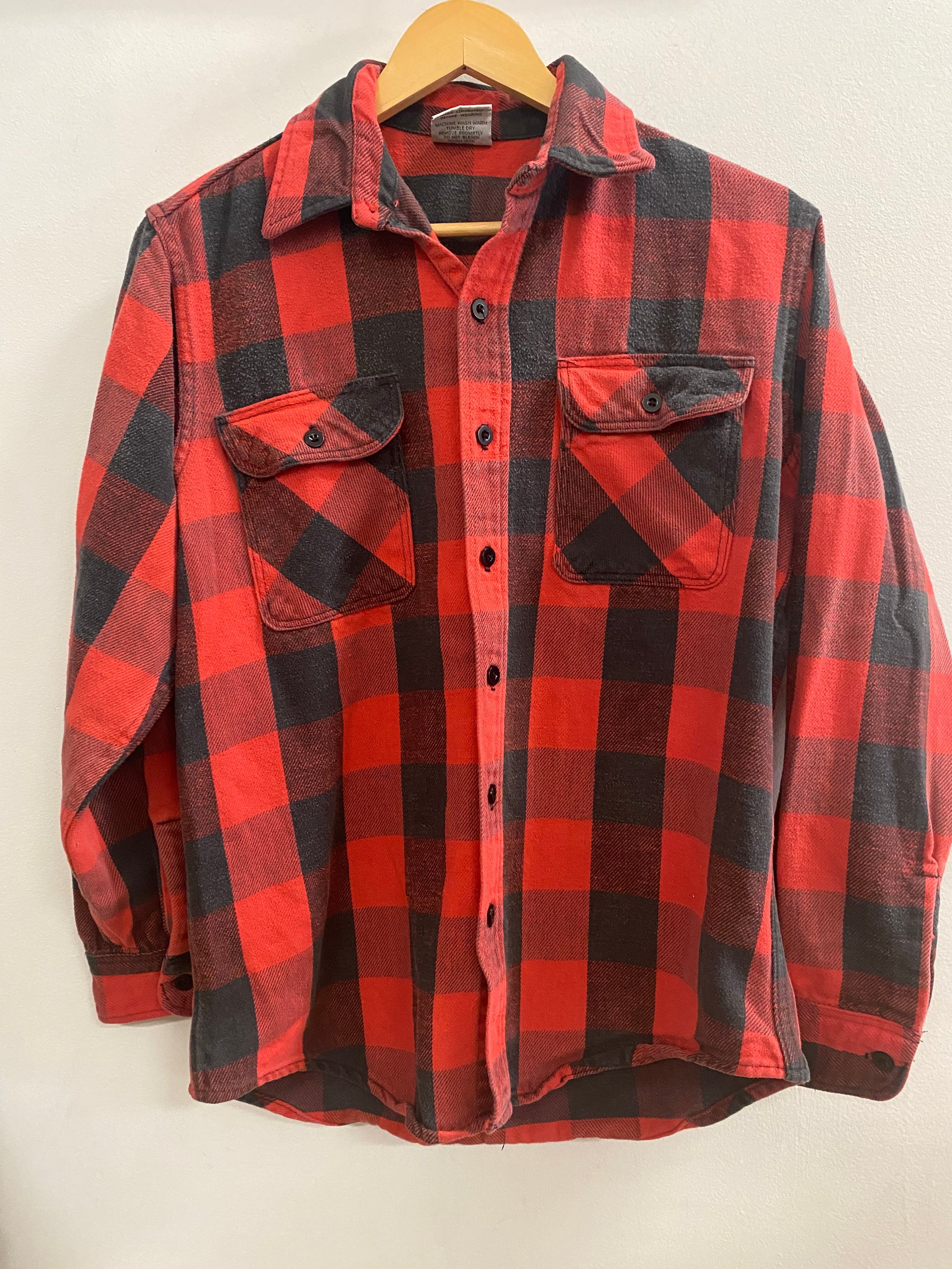 90s Buffalo Check Campfire Flannel | Shop Vintage Alley